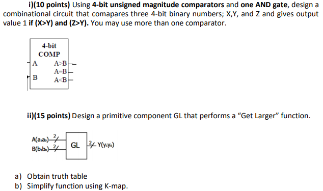 Solved i)(10 points) Using 4-bit unsigned magnitude | Chegg.com Solved i)(10 points) Using 4-bit unsigned magnitude | Chegg.com
