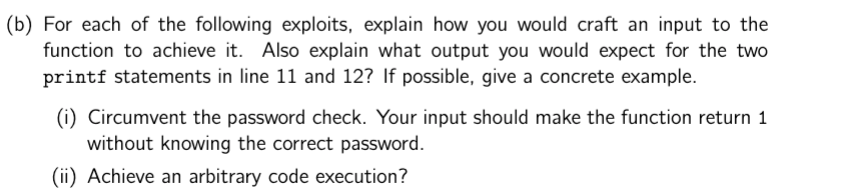 Solved B For Each Of The Following Exploits Explain How 