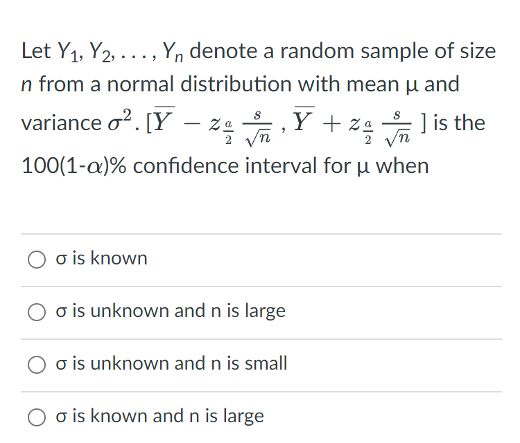Solved Let Y1,Y2,…,Yn denote a random sample of size n from | Chegg.com
