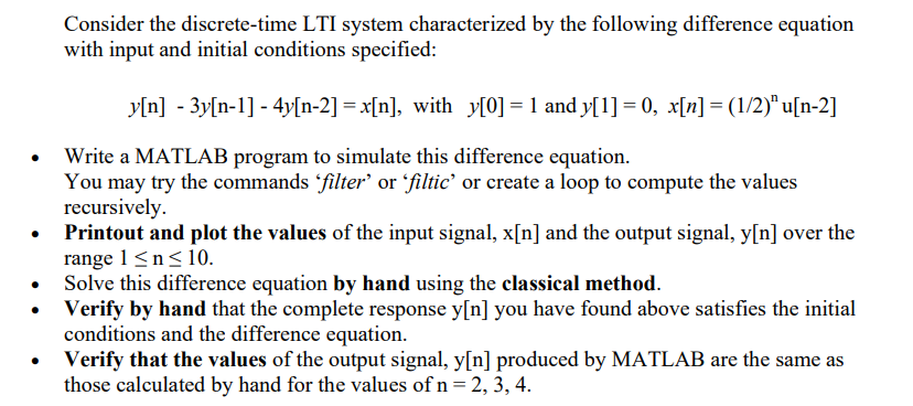 Solved Consider the discrete-time LTI system characterized | Chegg.com