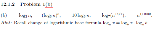 Solved For each part, you will be given a list of functions. | Chegg.com
