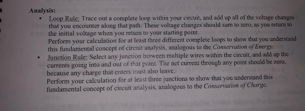 Solved Analysis Loop Rule Trace Out A Complete Loop Within
