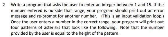 Solved Write a program that asks the user to enter an | Chegg.com