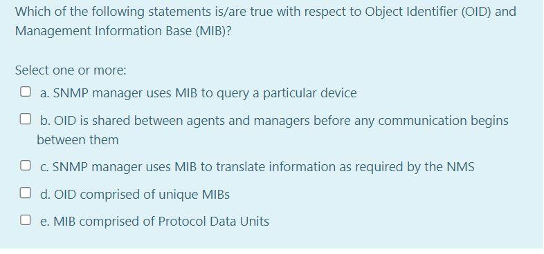 Solved Which of the following statements is/are true with | Chegg.com