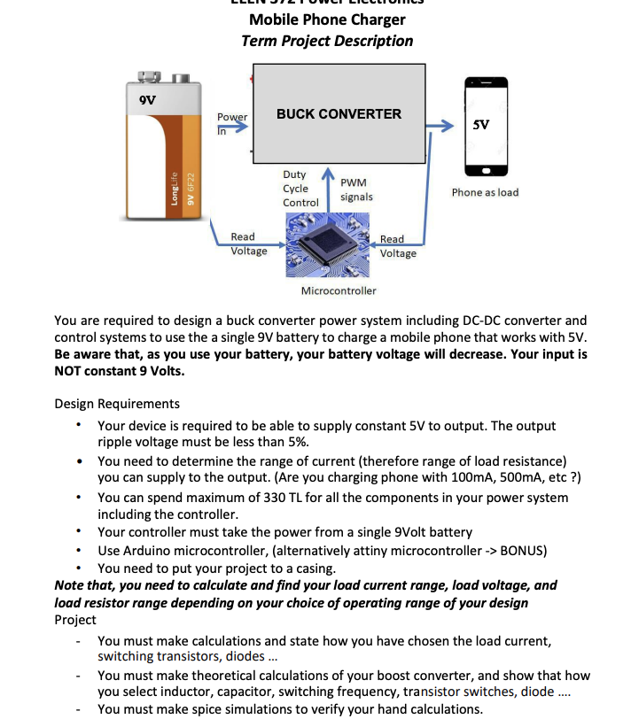 Solved You are required to design a buck converter power | Chegg.com