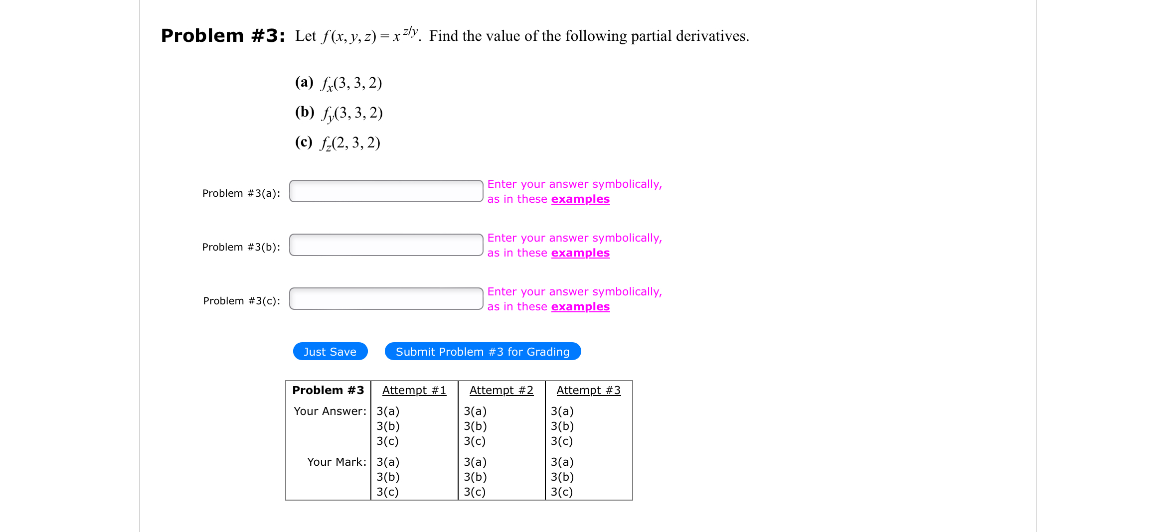 Solved Problem #3: Let f(x,y,z)=xzy. ﻿Find the value of the | Chegg.com