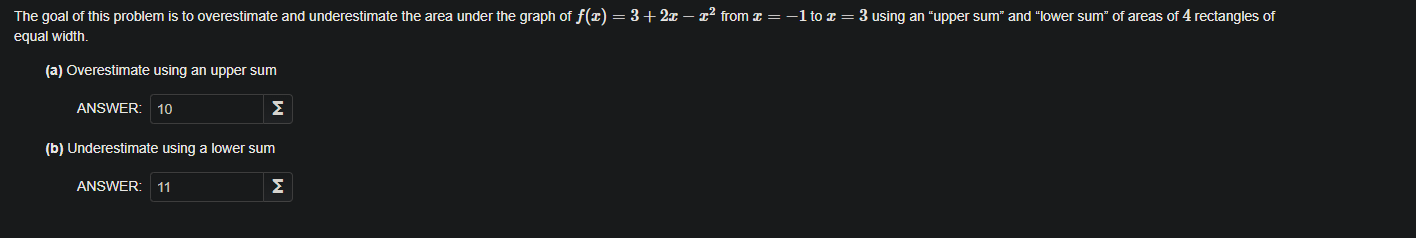 Solved The goal of this problem is to overestimate and | Chegg.com