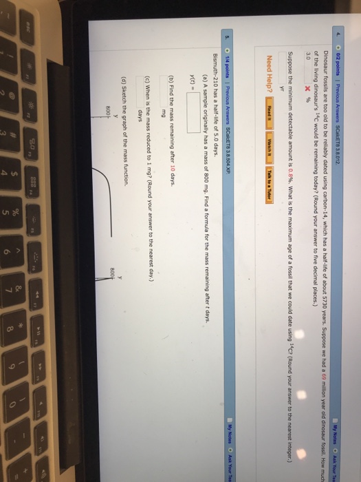 Solved 8 3.8.012. Dinosaur fossils are too old to be | Chegg.com