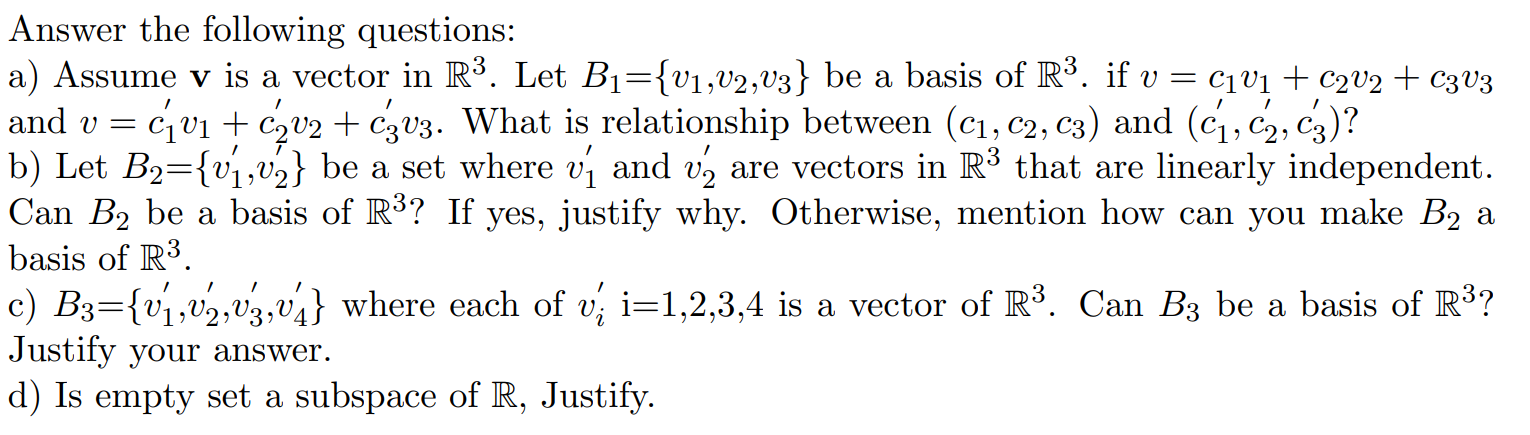 Solved 1. Use the definition from set V, addition, scalar | Chegg.com