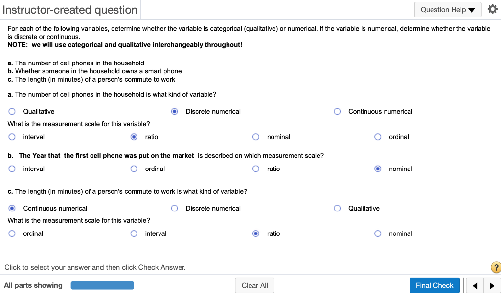 Solved Instructor-created question Question Help For each of | Chegg.com
