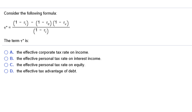 Solved Consider the following formula: (1 -F) The term t' | Chegg.com