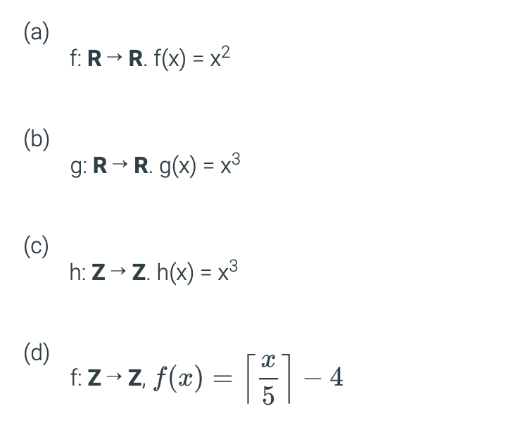 Solved Exercise 4.3.2: Properties of algebraic functions. i | Chegg.com
