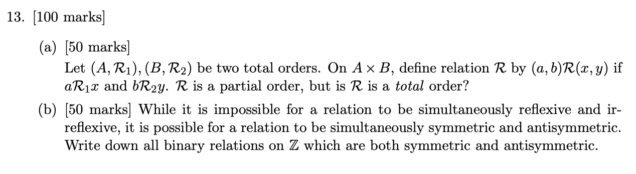 Solved Discrete Mathematics.I would like a clear | Chegg.com