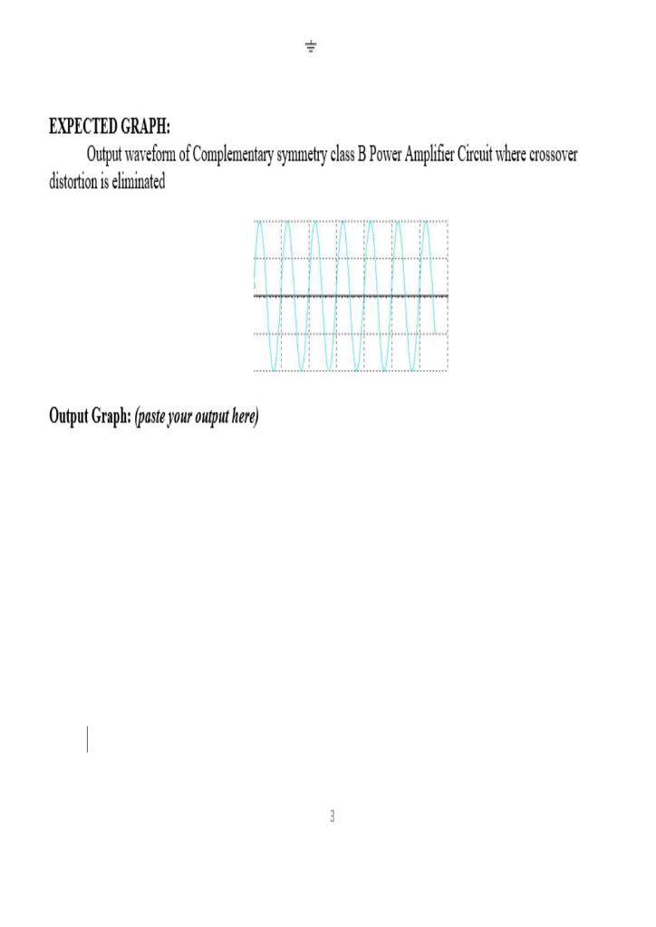 Solved CIRCUIT DIAGRAM A. Complementary Symmetry Class B | Chegg.com