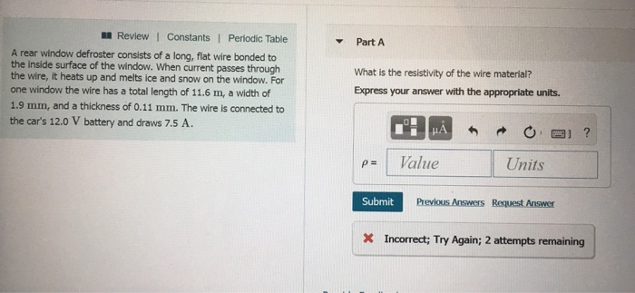Solved Review 1 Constants | Perlodic Table Part A A rear | Chegg.com