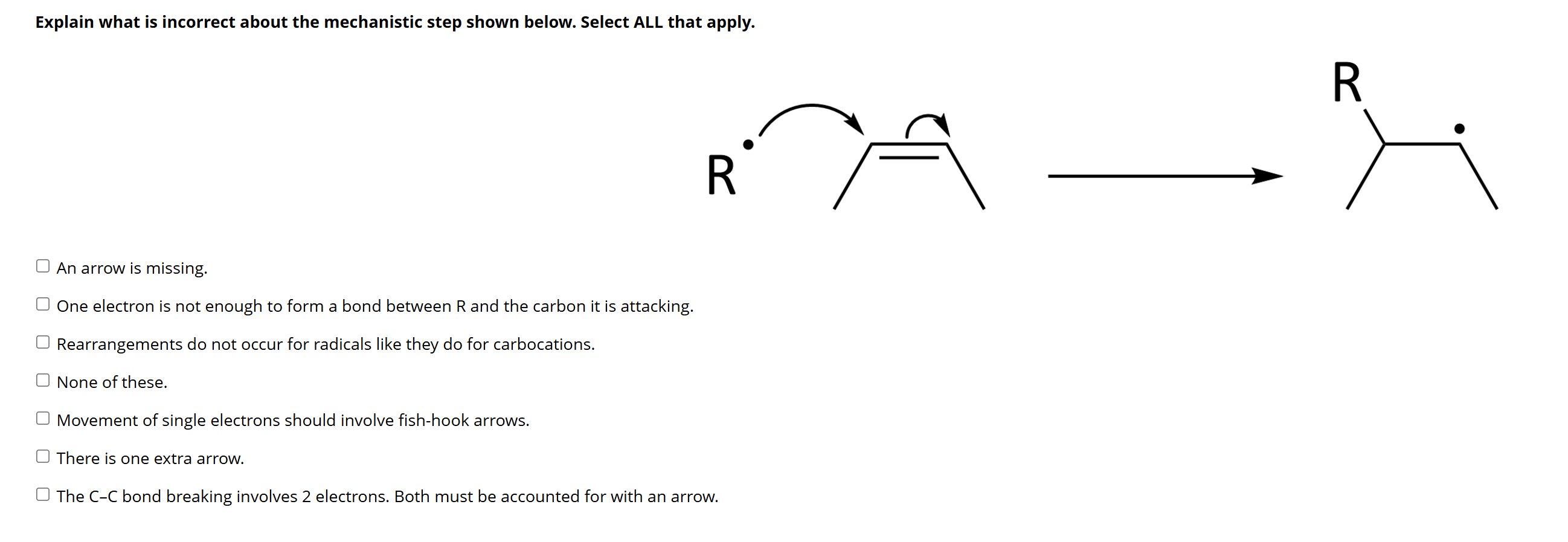 Solved Explain what is incorrect about the mechanistic step | Chegg.com