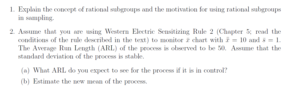Solved 1. Explain the concept of rational subgroups and the | Chegg.com