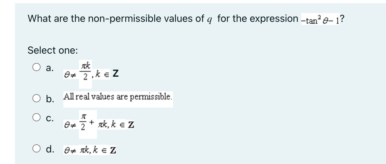 Solved What are the non-permissible values of q for the | Chegg.com