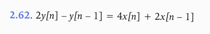 Solved 2.62. Write the input-output equation for the system | Chegg.com