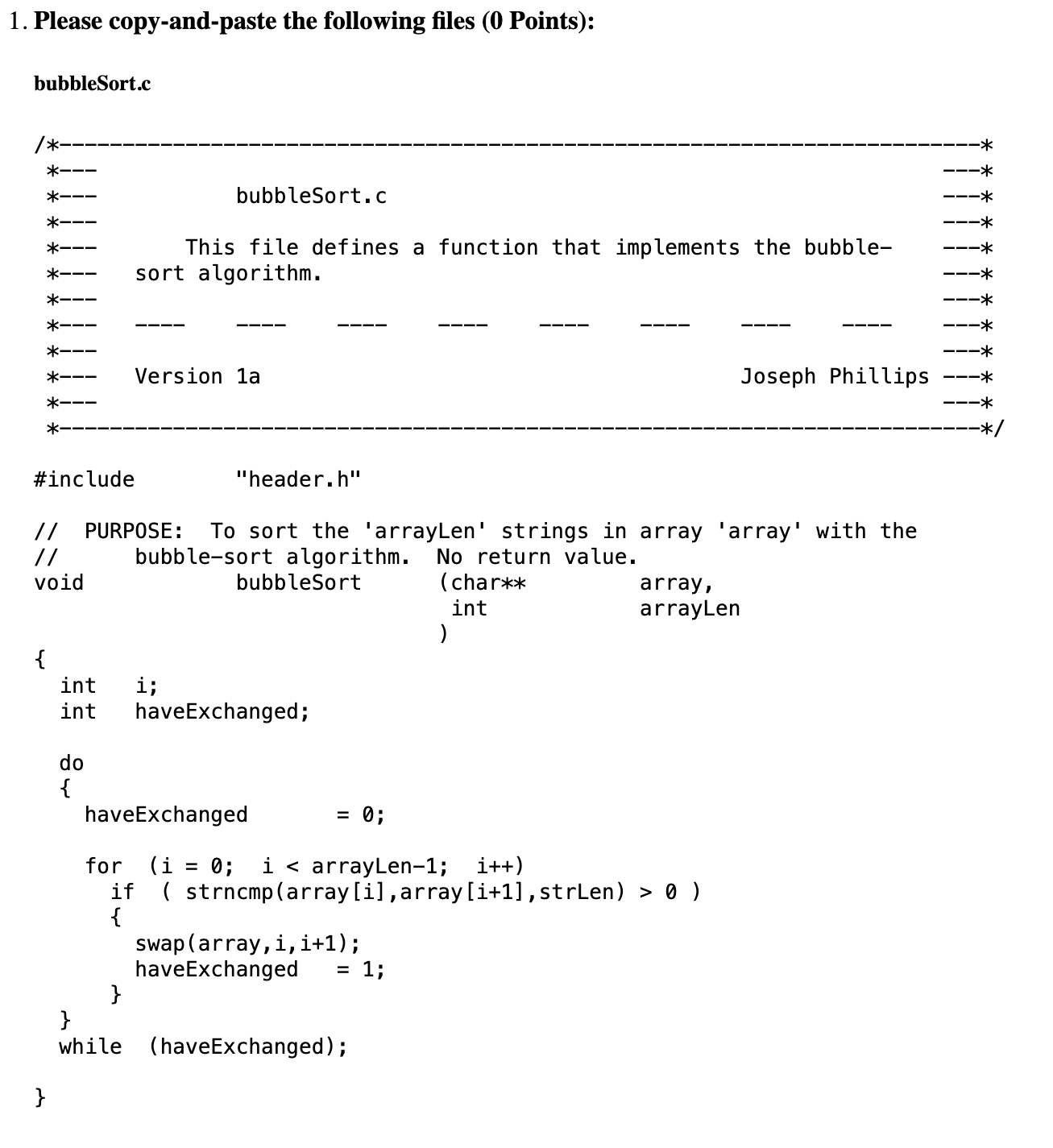 Solved Please find the following inside of assign1- 0 by | Chegg.com