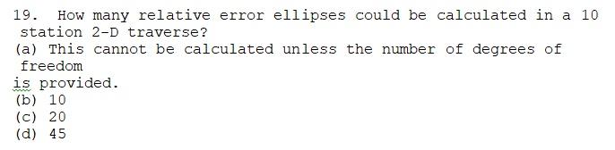 Solved 19. How many relative error ellipses could be | Chegg.com