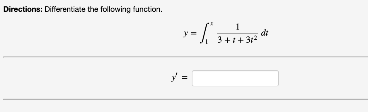 Solved Directions: Differentiate the following function. v= | Chegg.com