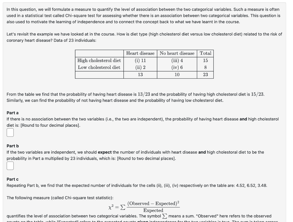 Solved In this question, we will formulate a measure to | Chegg.com