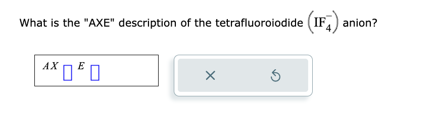 Solved What is the "AXE" description of the | Chegg.com