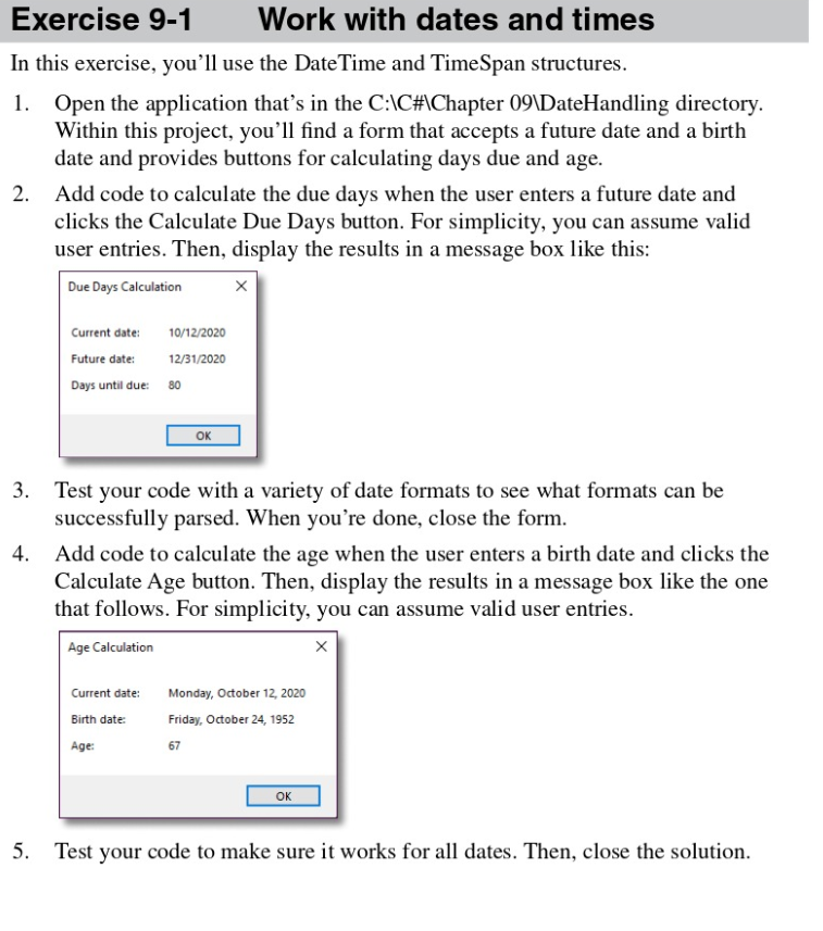 Solved in visual studio c.net , here is the start codeusing | Chegg.com