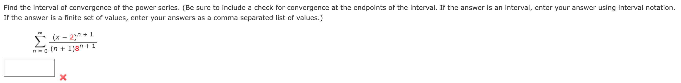 Solved If the answer is a finite set of values, enter your | Chegg.com