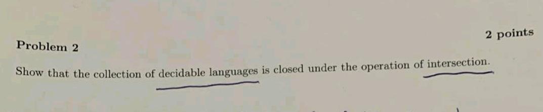Solved 2 points Problem 2 Show that the collection of | Chegg.com