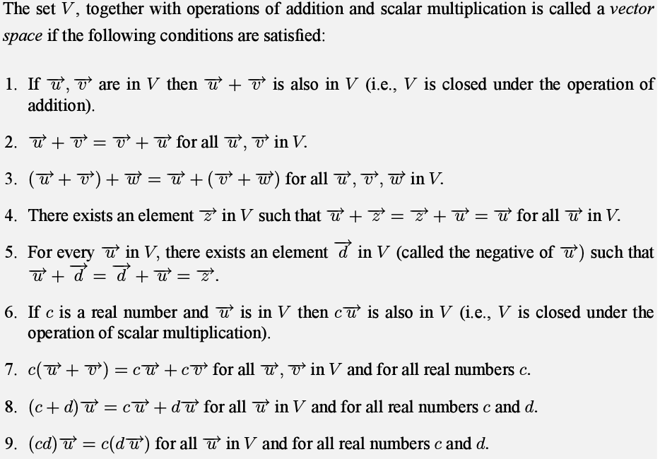Solved The set V, together with operations of addition and | Chegg.com