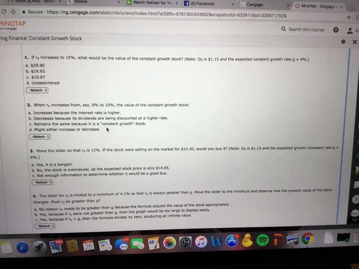 Solved e: Constant Growth Stock Conceptual Overview: Explore | Chegg.com