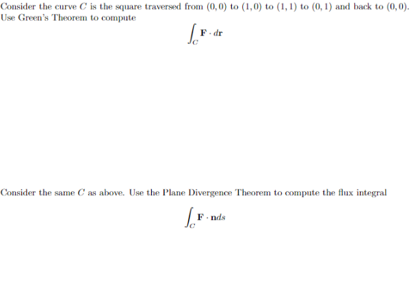 Solved Consider the curve C is the square traversed from | Chegg.com