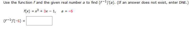 Solved Use the function f and the given real number a to | Chegg.com
