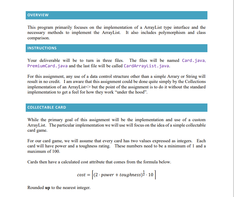 Solved OVERVIEW This program primarily focuses on the | Chegg.com