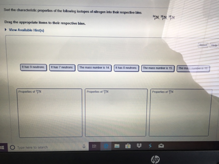 Sort the characteristic properties of the following | Chegg.com