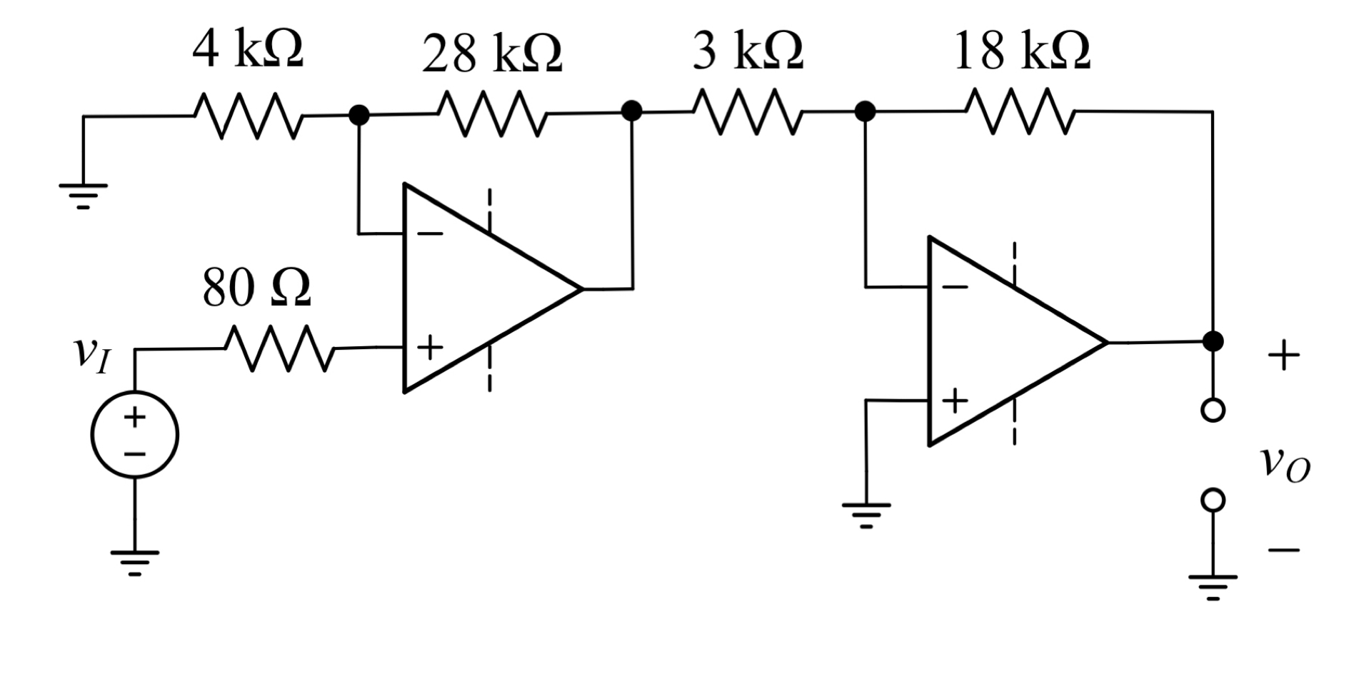 Solved Op amps are ideal and operating in linear | Chegg.com