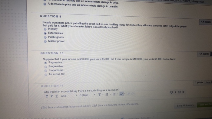 Solved ll Quahtty and an indeterminate change in price A | Chegg.com