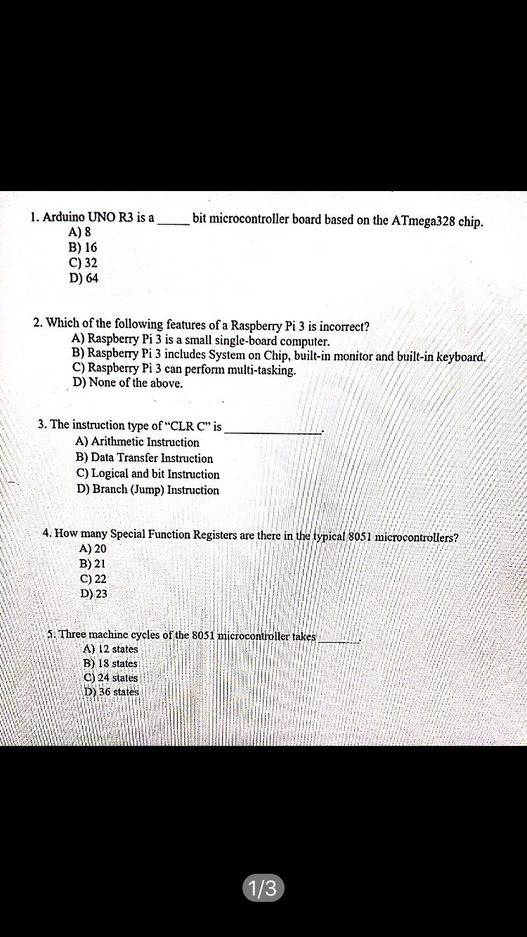 Solved bit microcontroller board based on the ATmega328 | Chegg.com