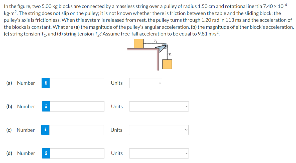 Solved In the figure, two 5.00 kg blocks are connected by a | Chegg.com