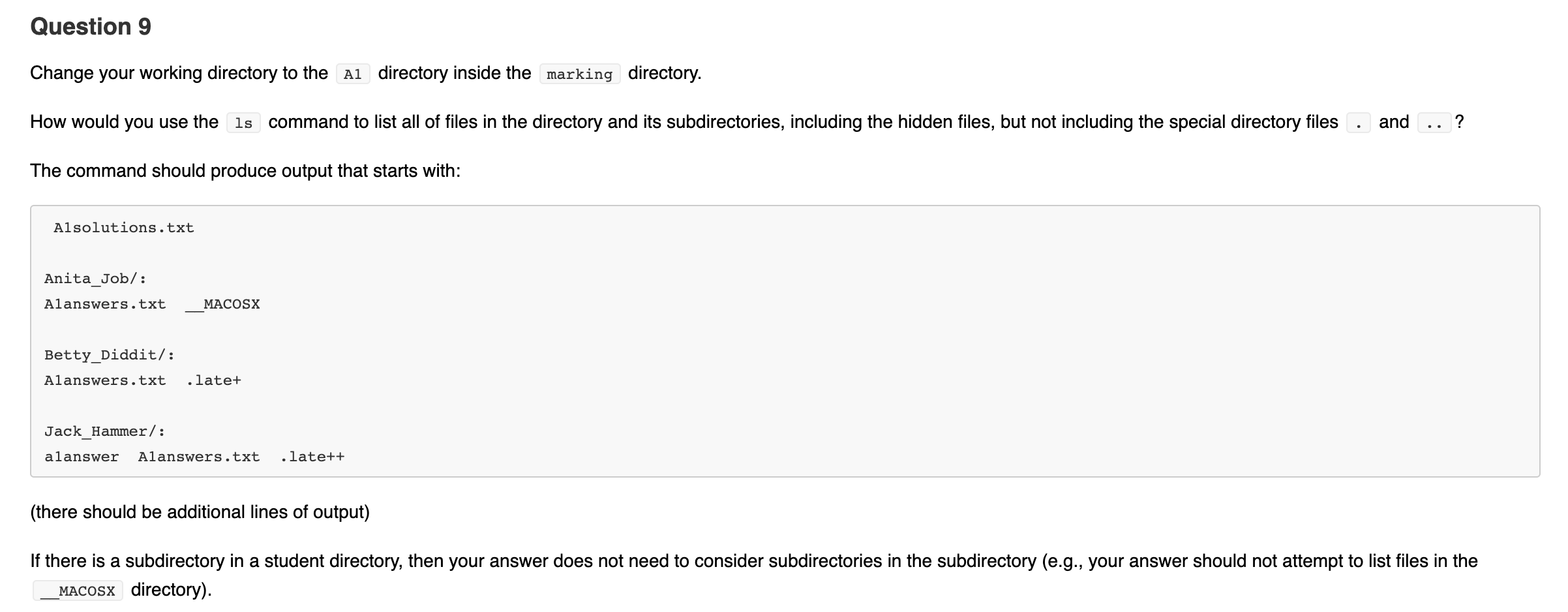 Solved CISC220 Assignment 1: Bash commands, redirection, | Chegg.com
