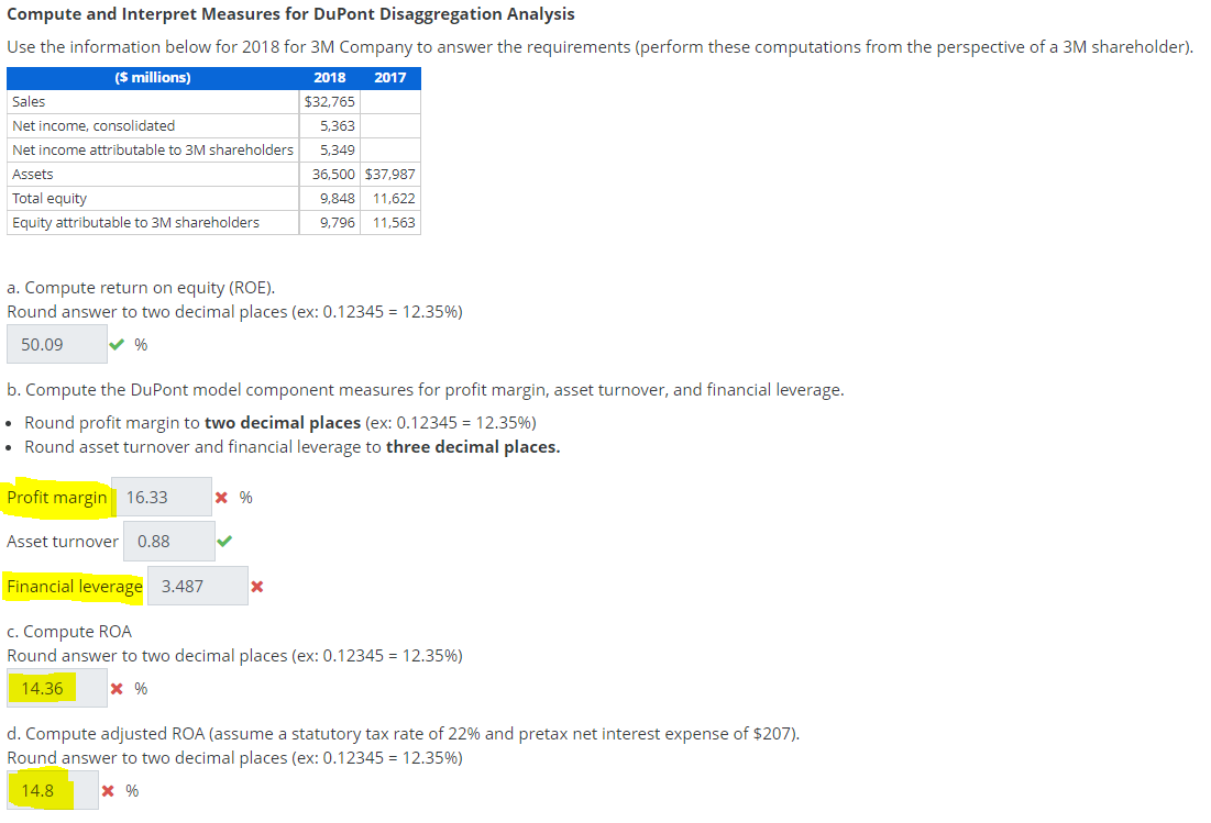 Solved Compute and Interpret Measures for DuPont | Chegg.com