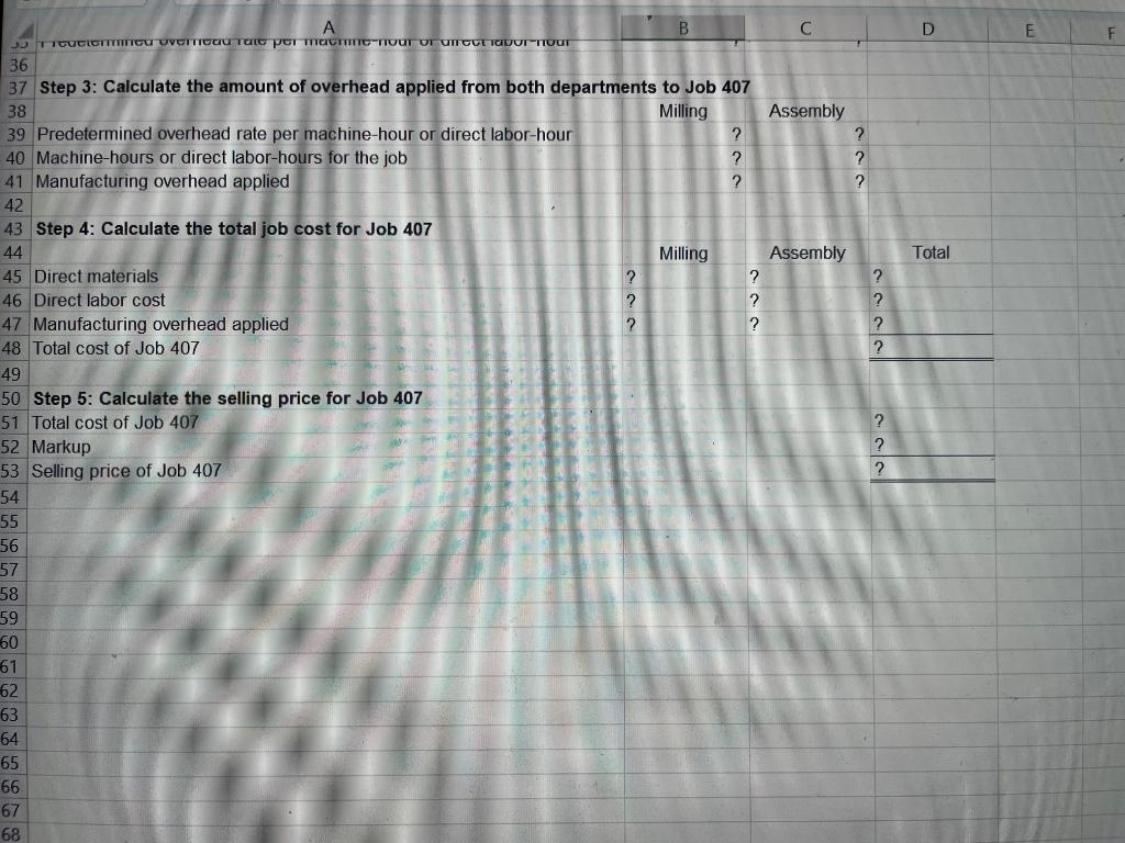 Solved The problem below as to update the total fixed | Chegg.com