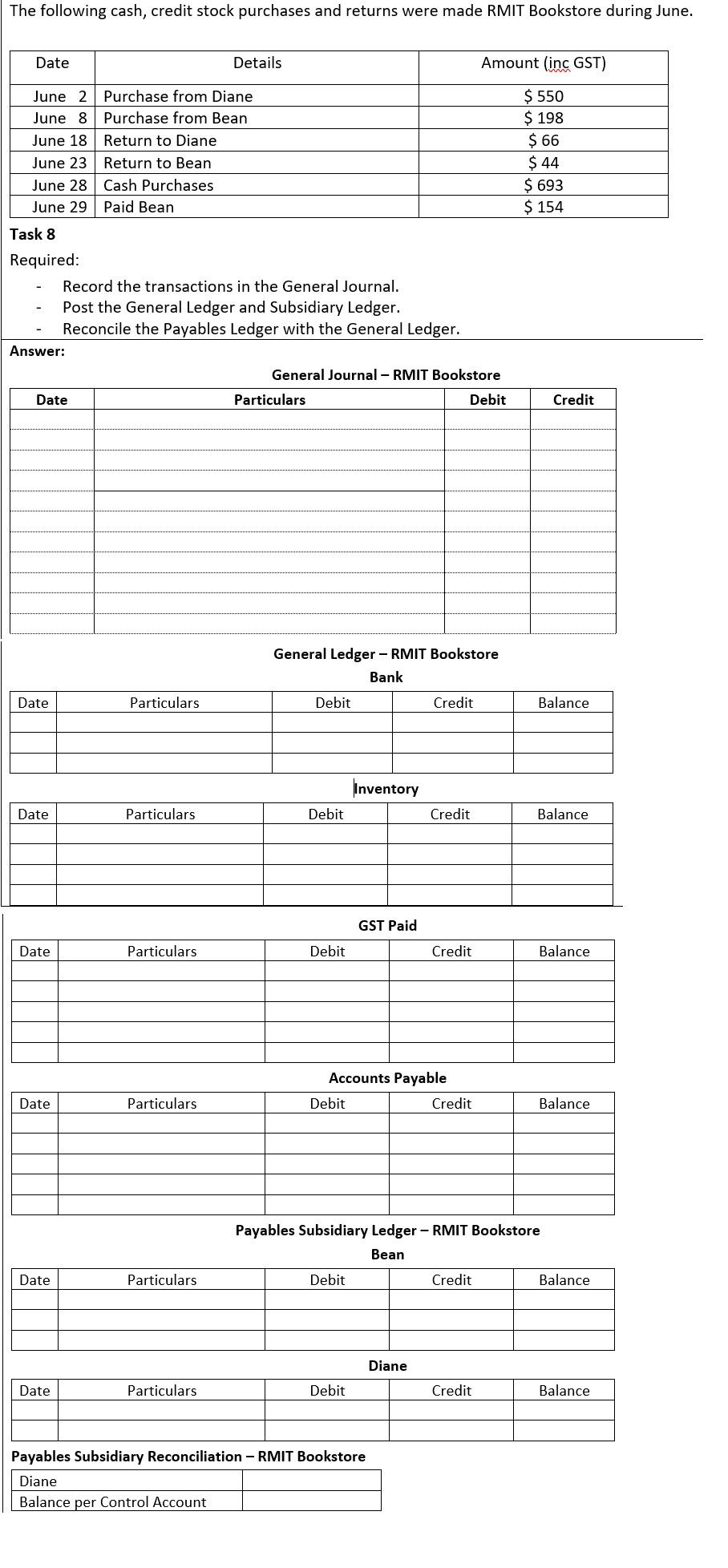 Solved Please refer to Chapter 7 Accounting Principles Book | Chegg.com