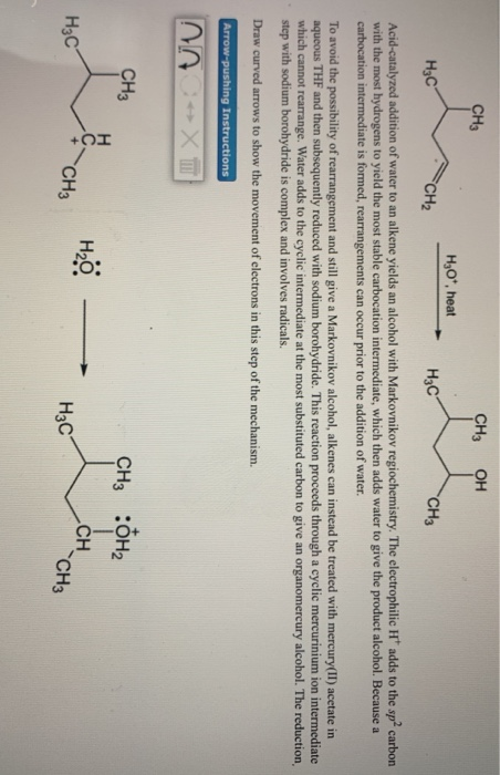 Solved CH3 1. Hg(OAch, H2O 2. NaBH4 CH3 но CH3 CH3 H3C H3C | Chegg.com