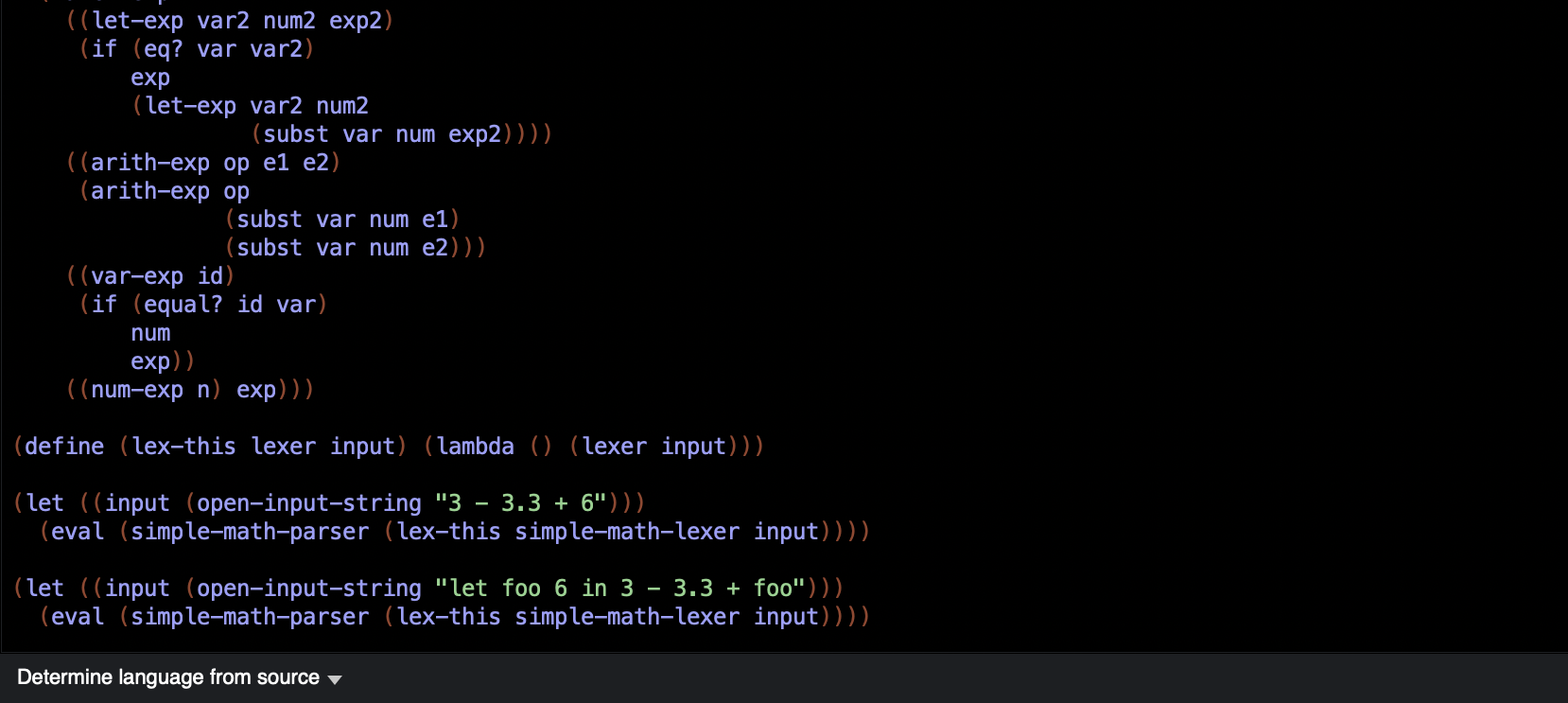 Solved #lang racket | (require parser-tools/lex (prefix-in | Chegg.com