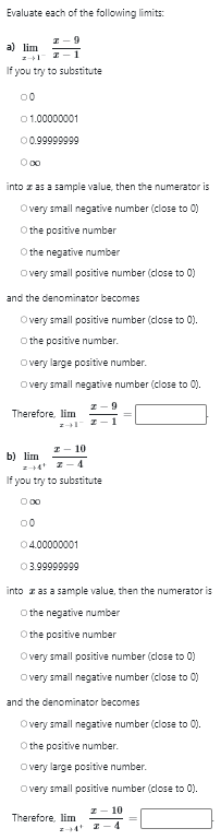 Solved Evaluate each of the following limits: a) | Chegg.com