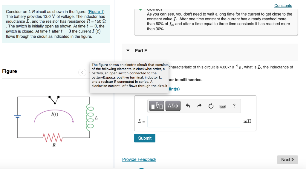 Solved Consider an L-R circuit as shown in the figure. | Chegg.com