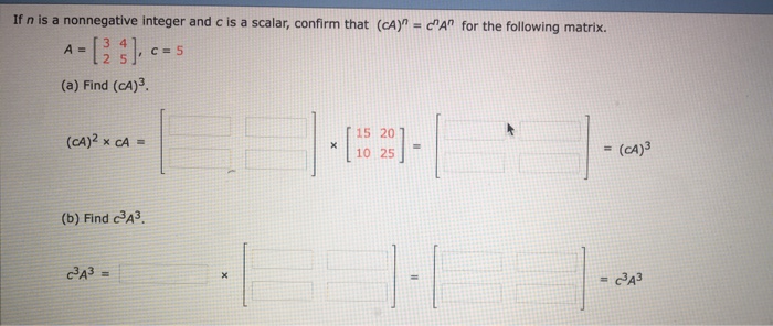 Solved If N Is A Nonnegative Integer And C Is A Scalar 1580